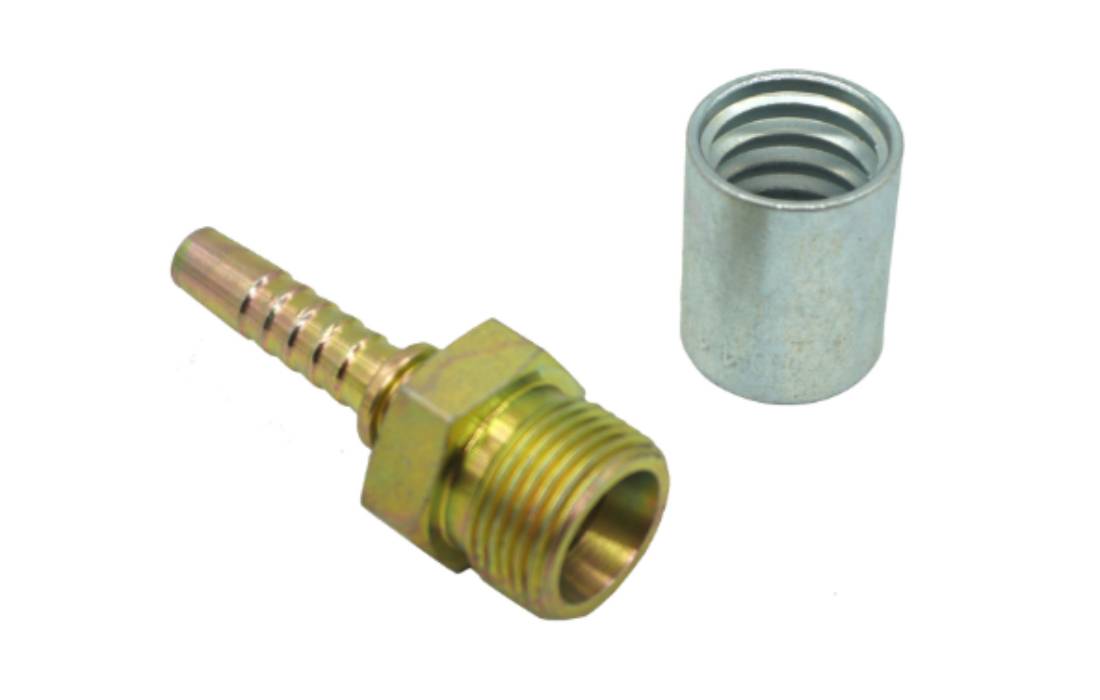 Linde Forklift Accessories Double Hose Connector DN8/DN10 Oil Pipe ...