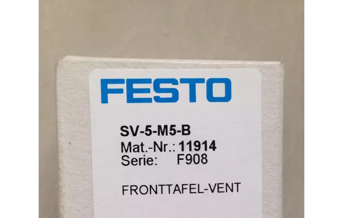 FESTO Pneumatic Valve SV-5-M5-B 11914 Front Panel Valve