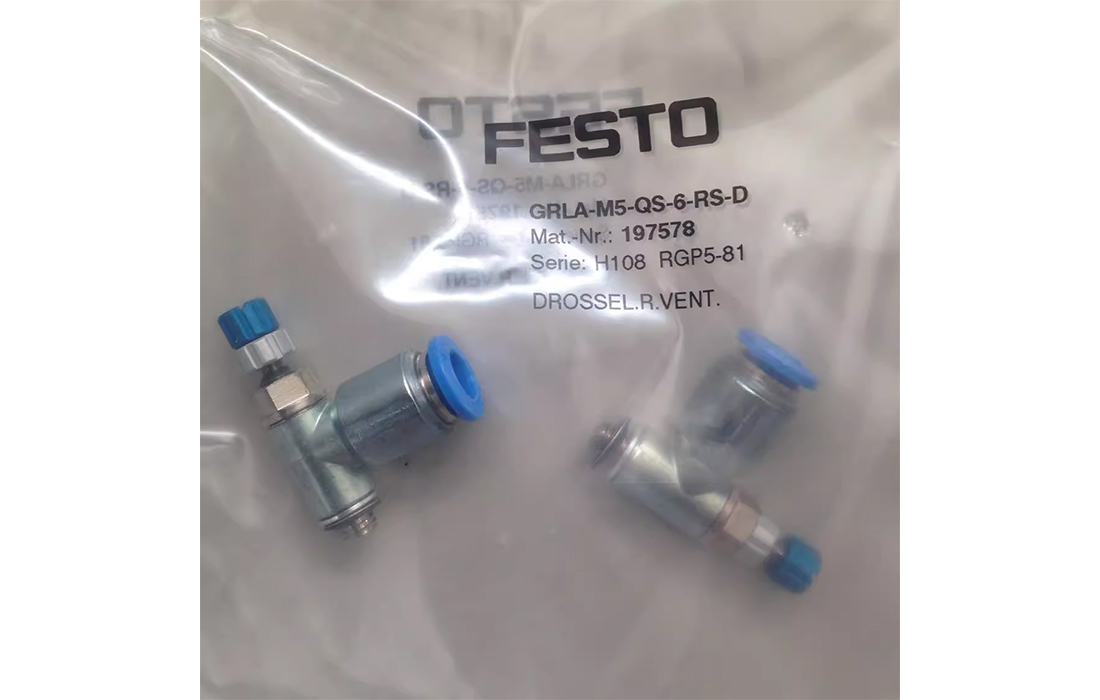 FESTO One-way Flow Control Valve GRLA-M5-QS-6-RS-D 197578