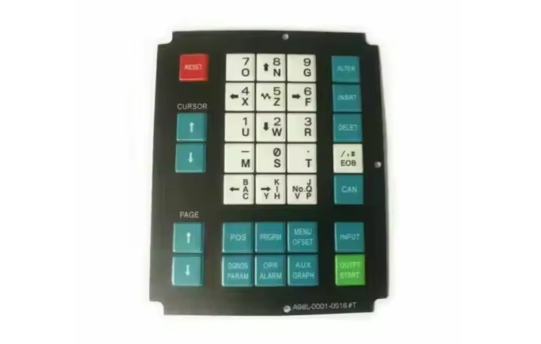 Fanuc A98L-0001-0518#T Membrane Key Sheet