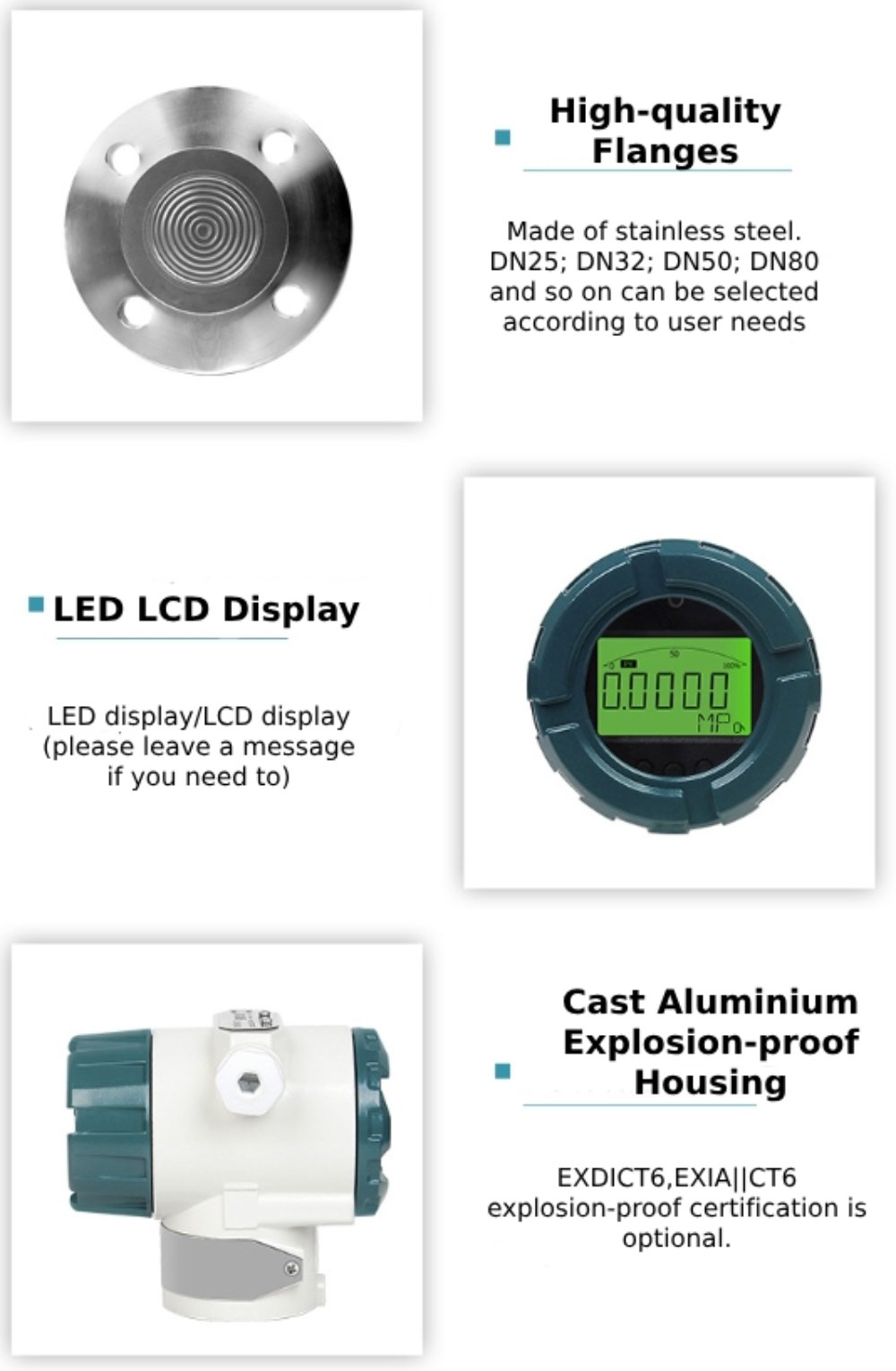 Instrument: Double Flange Level Transmitter, Differential Pressure ...