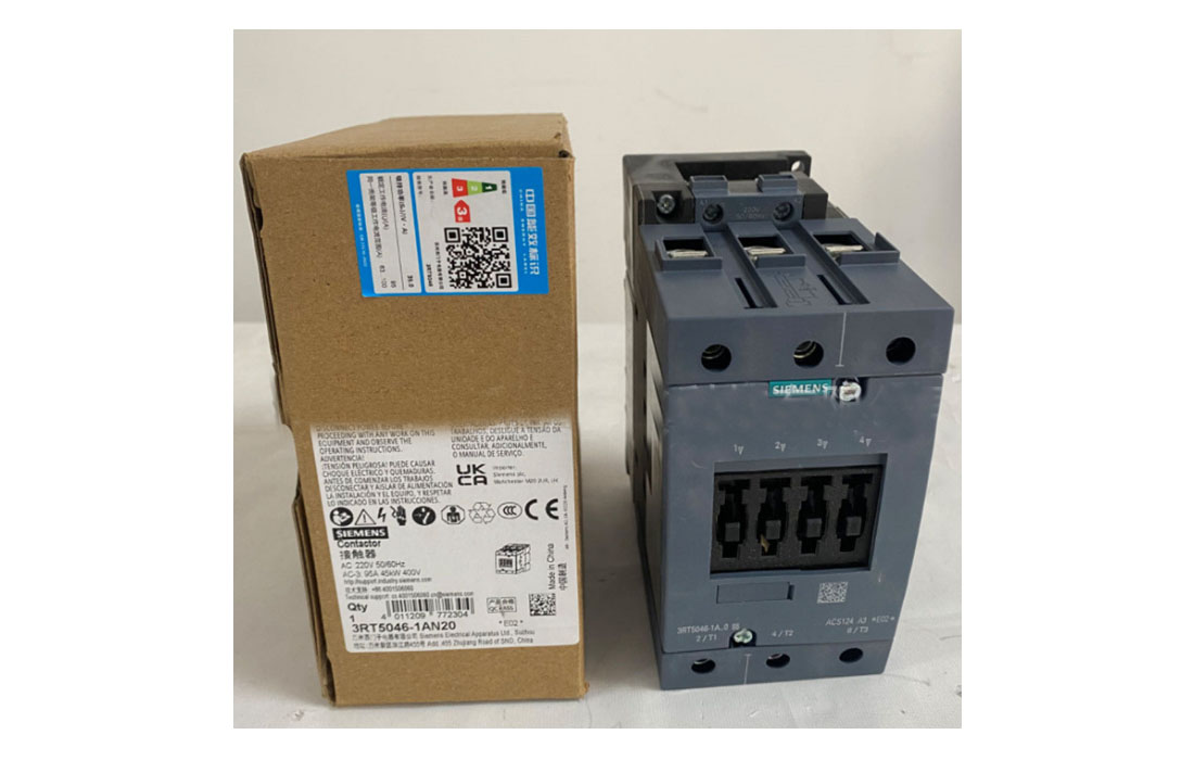 SIEMENS 3-Pole AC Contactor 3RT5046-1AN20 220VAC50HZ 45kW 400V
